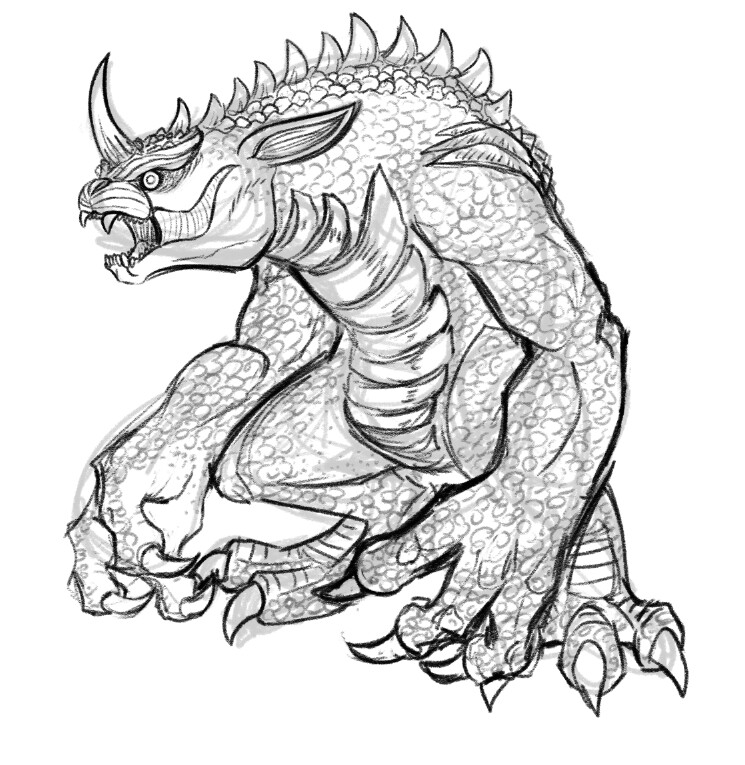 godzilla singular point coloring pages