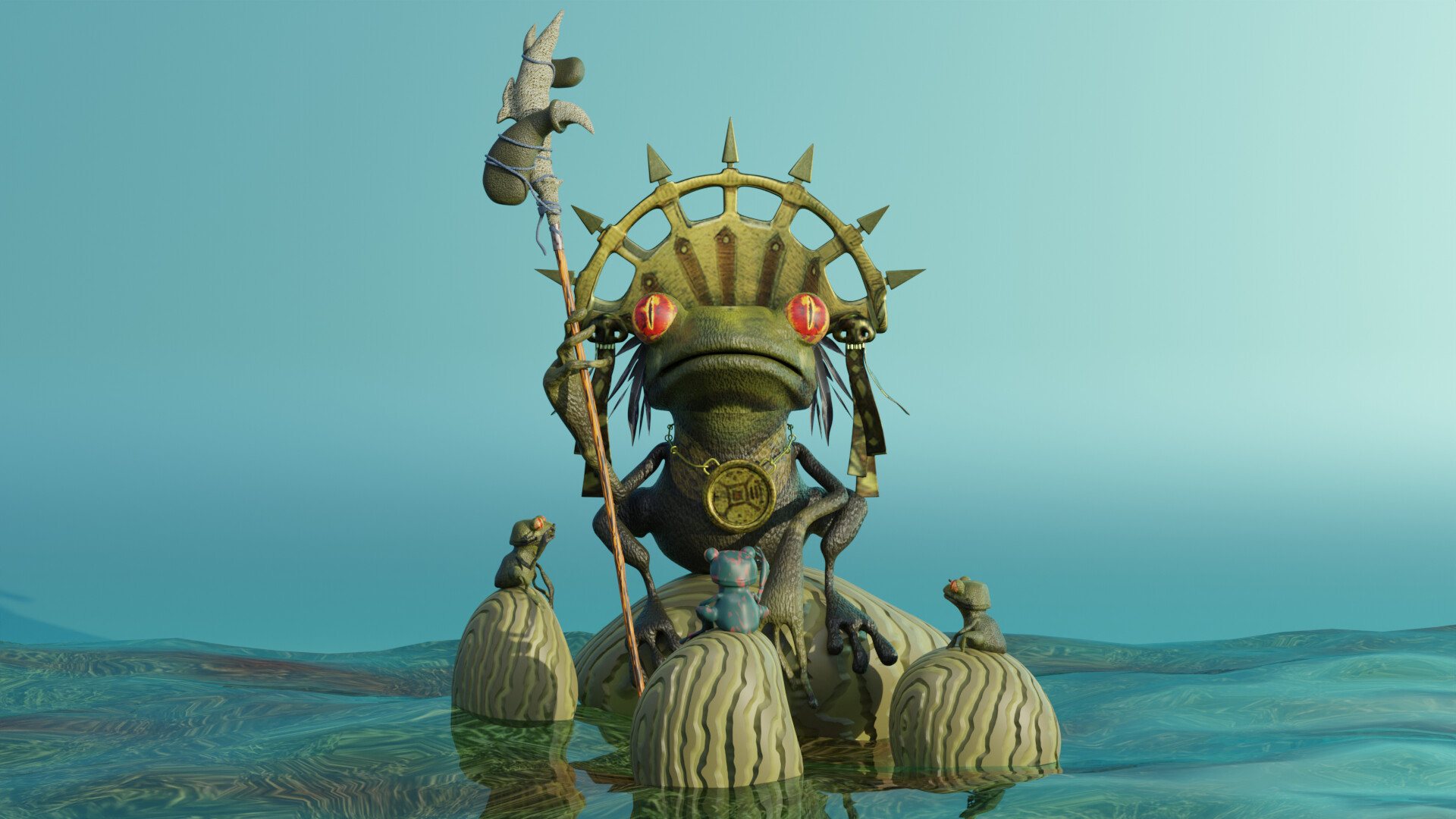 ArtStation - Frog shaman