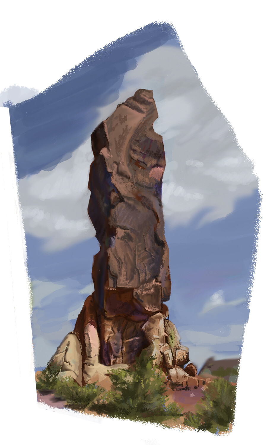 ArtStation - Rock study.