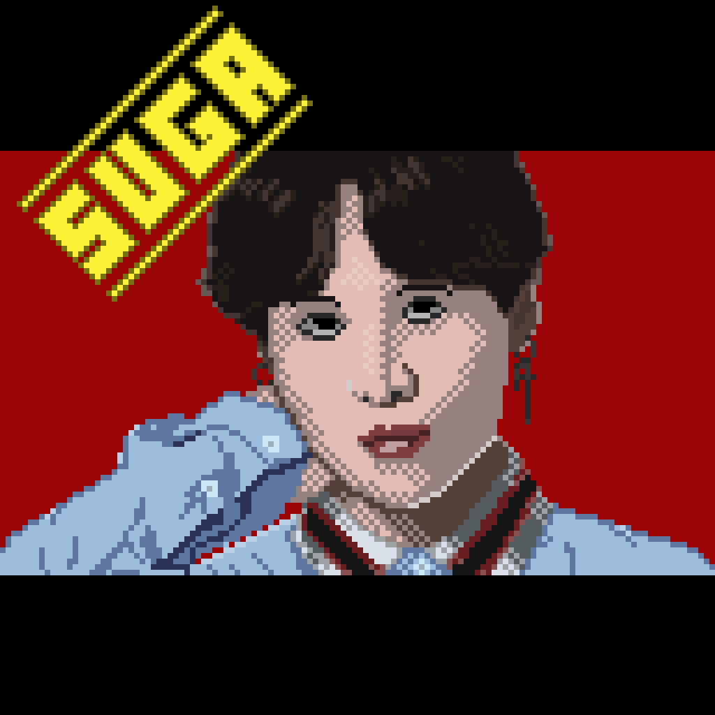 ArtStation - BTS Suga PIxel Fan art