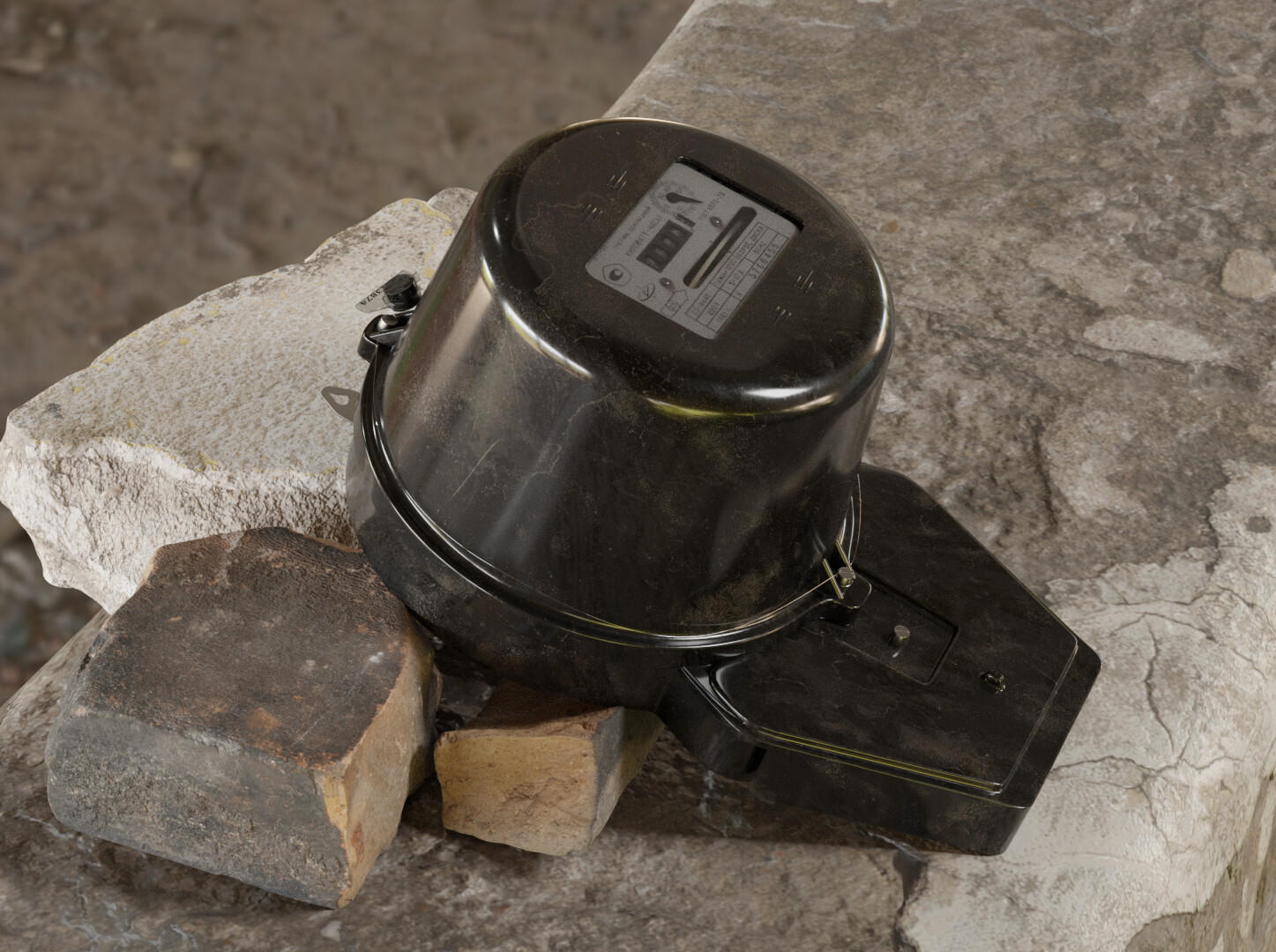 ArtStation - soviet electric meter