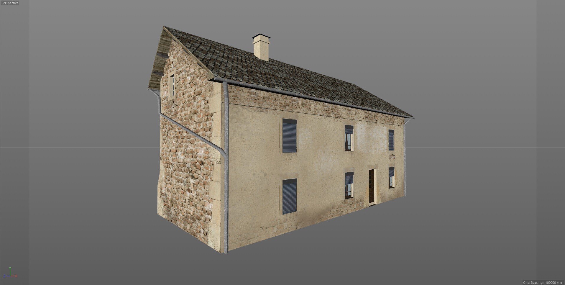 ArtStation - French village house low-poly