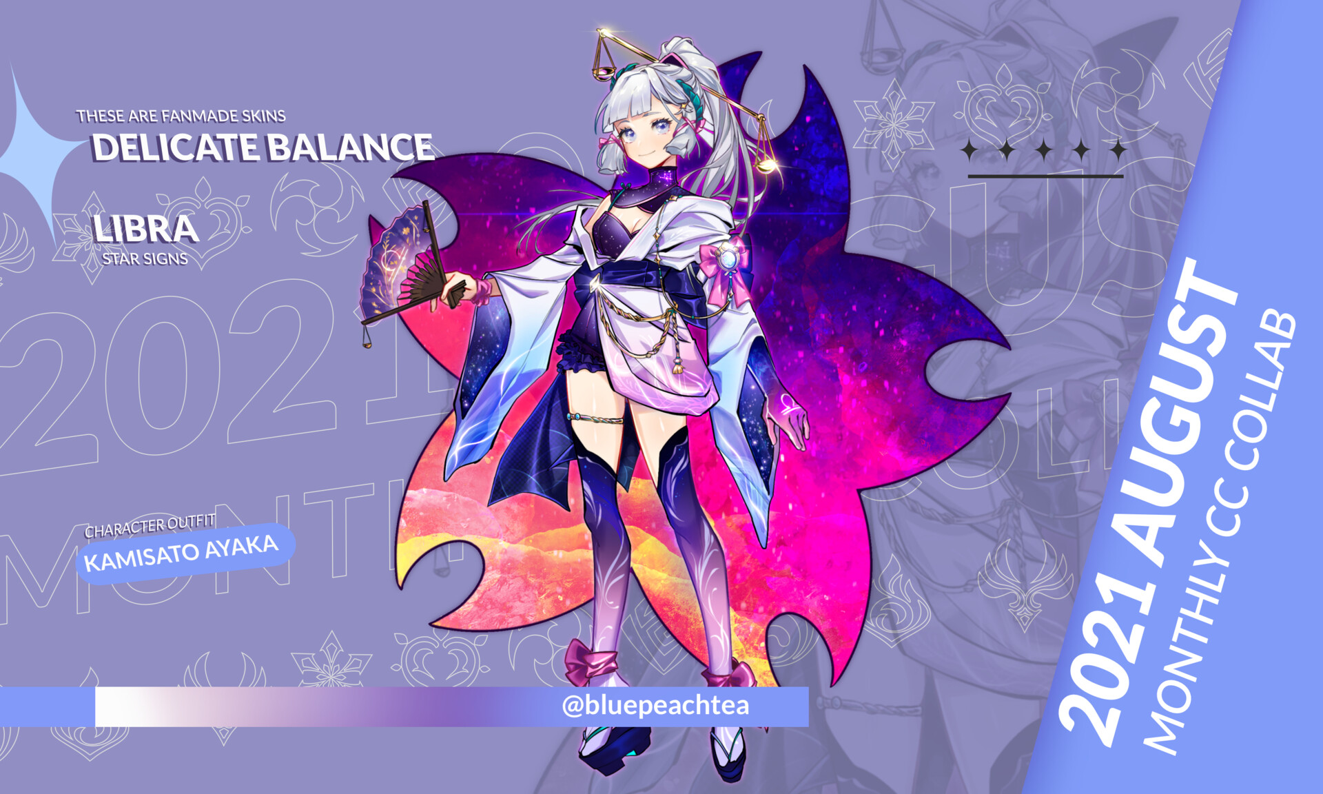 ArtStation - Delicate Balance: Kamisato Ayaka Skin Concept