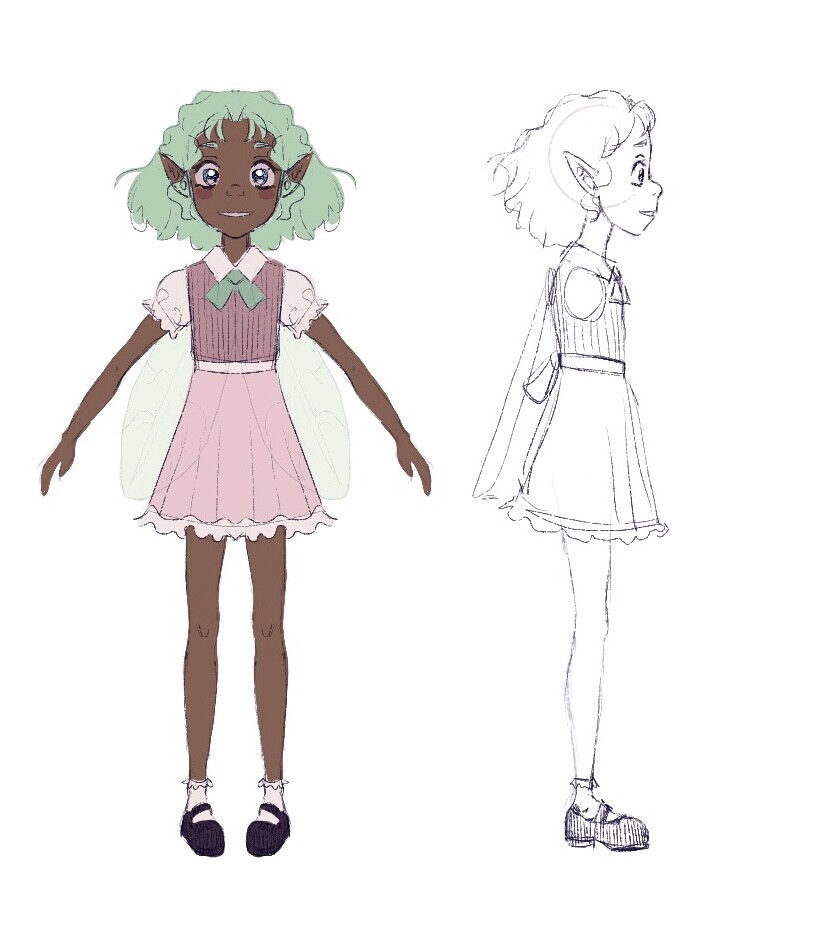 ArtStation - Little Elf Girl Character Design