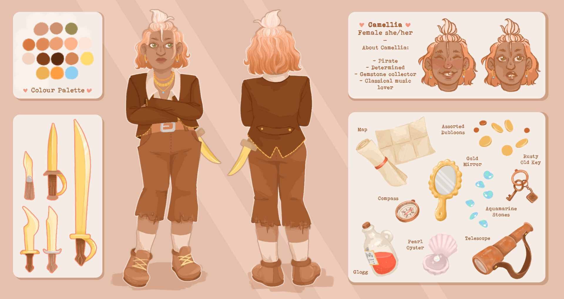 ArtStation - Camellia Character Sheet