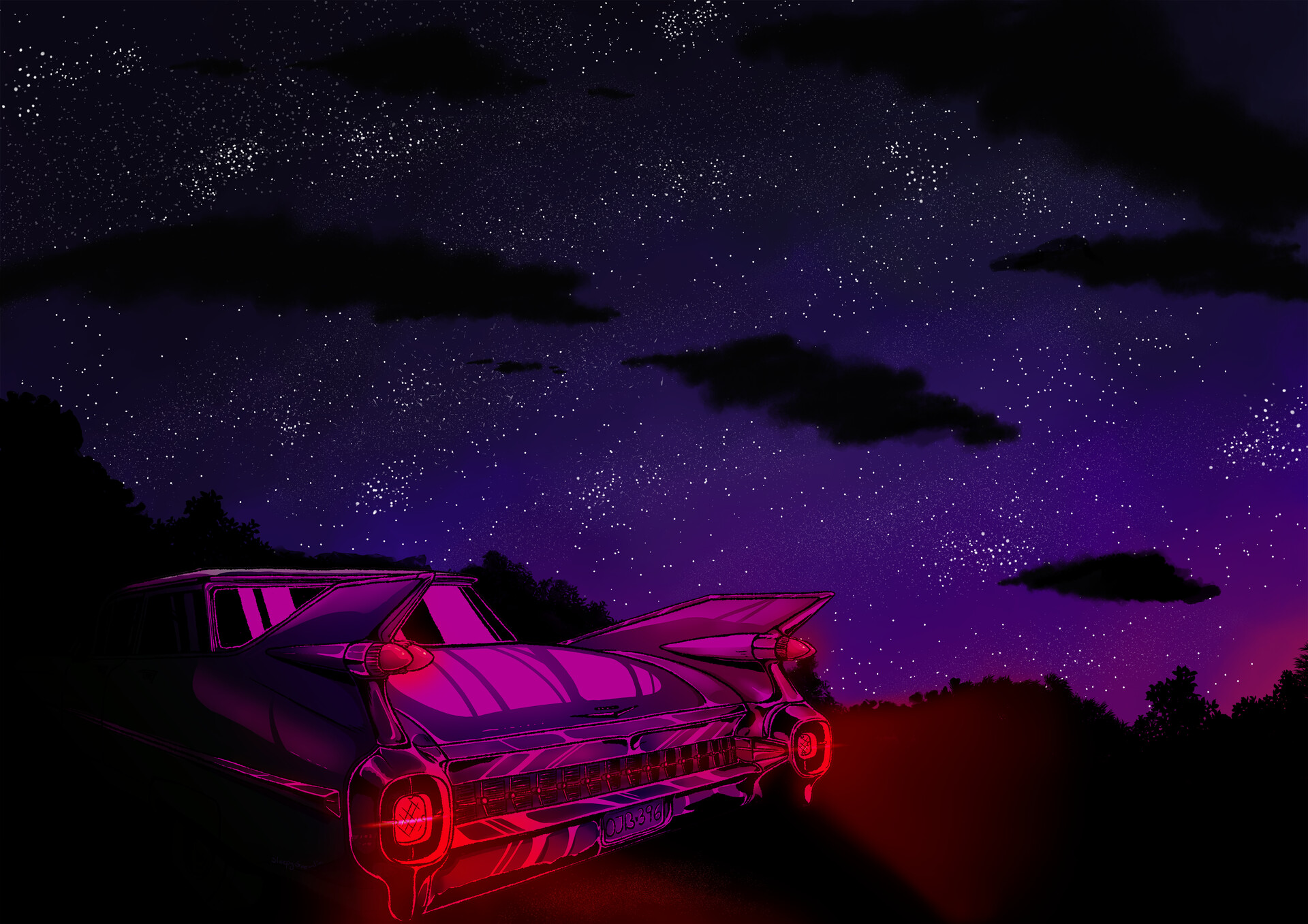 ArtStation - Vaporwave Illustration