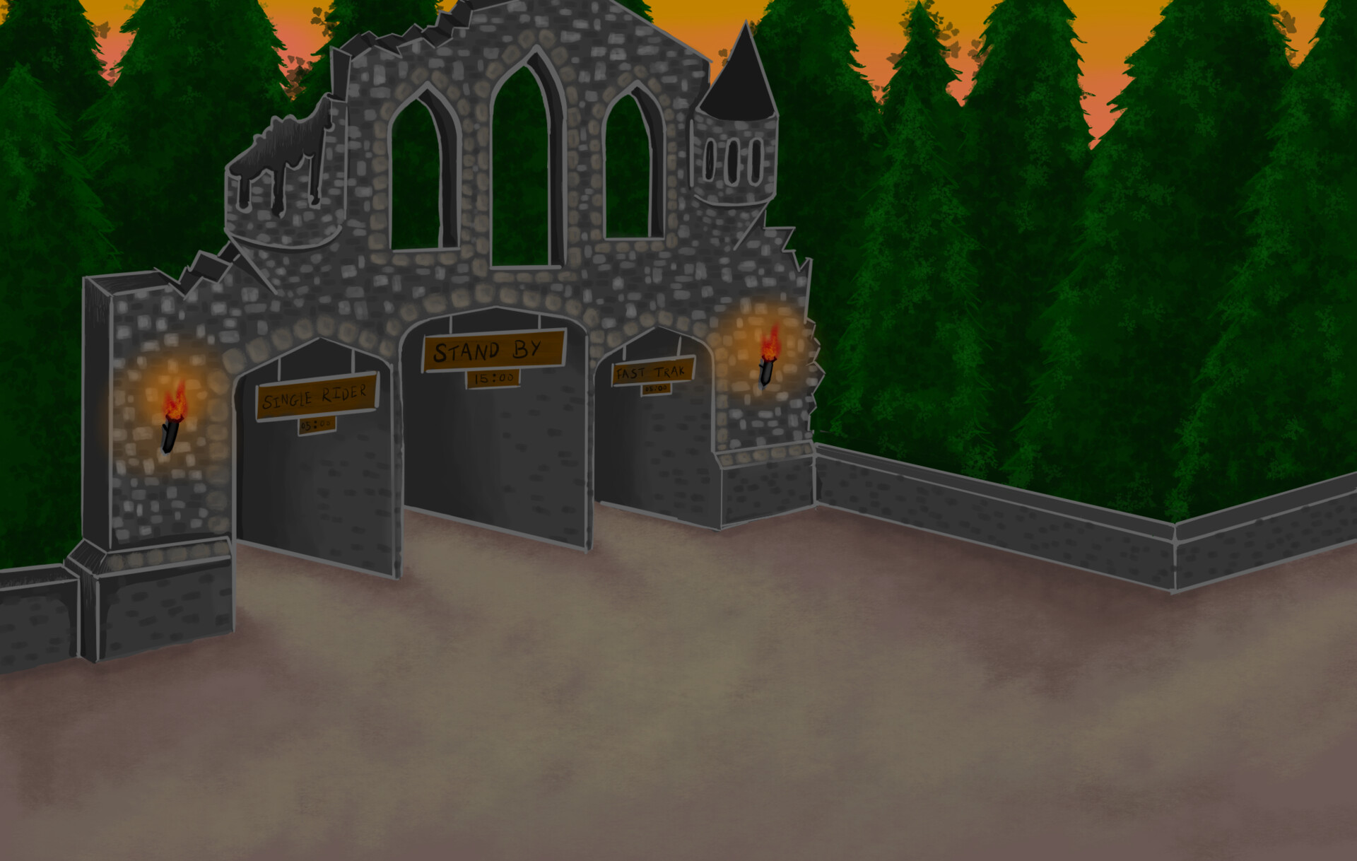 ArtStation - Ride entrance