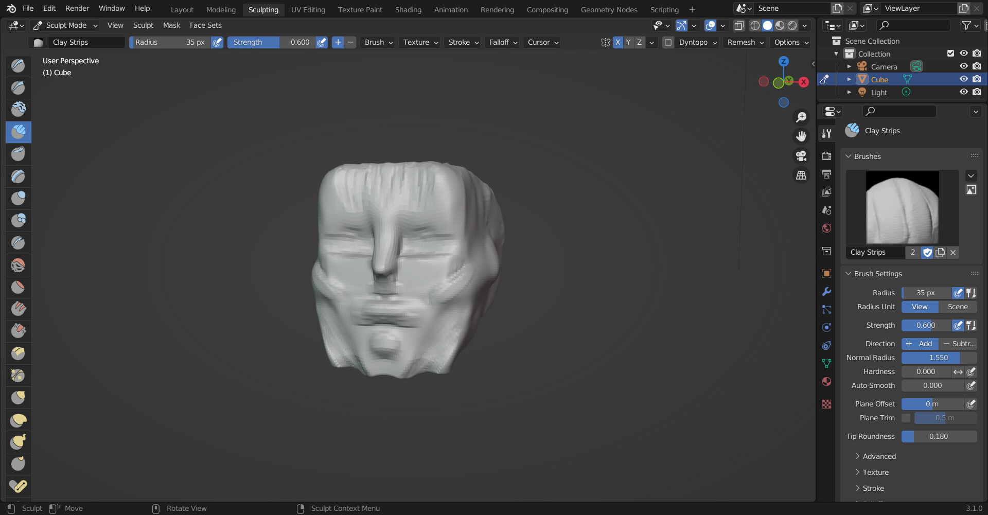 ArtStation - Head 3 step 1