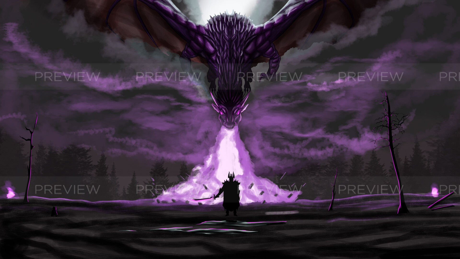 ArtStation - Space Dragon Concept Art