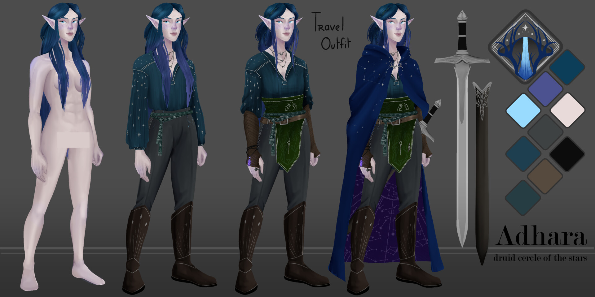 ArtStation - Adhara character design