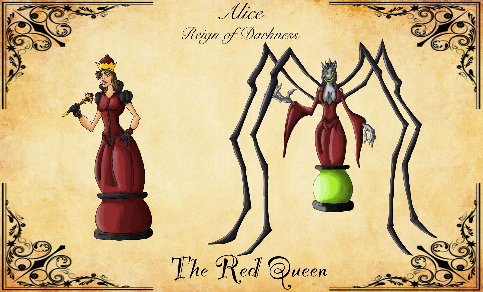 Timothy Marino - Character Concept of The Red Queen for Original Game ...