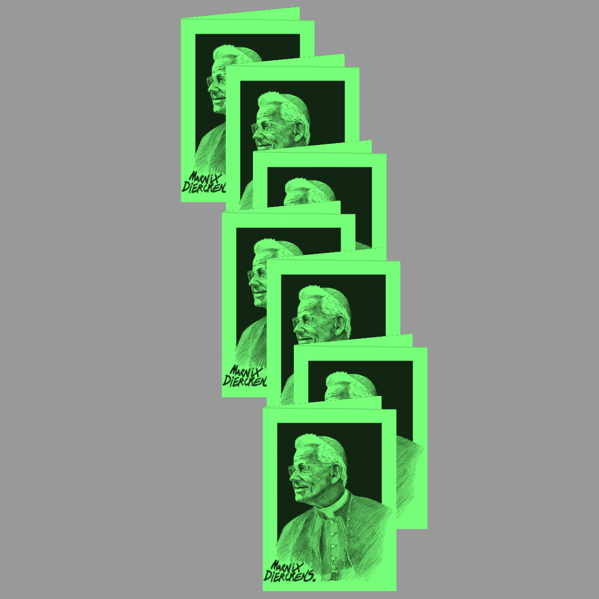 MxD - Cardinal Cardijn portrait sketch