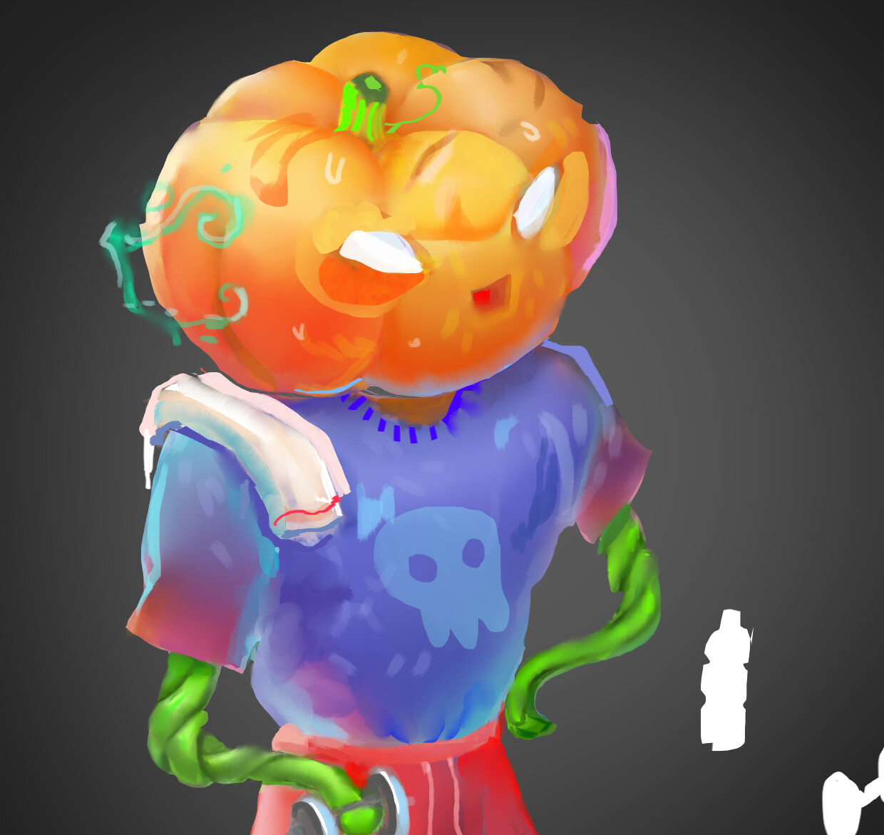 ArtStation - Sports Pumpkin Character