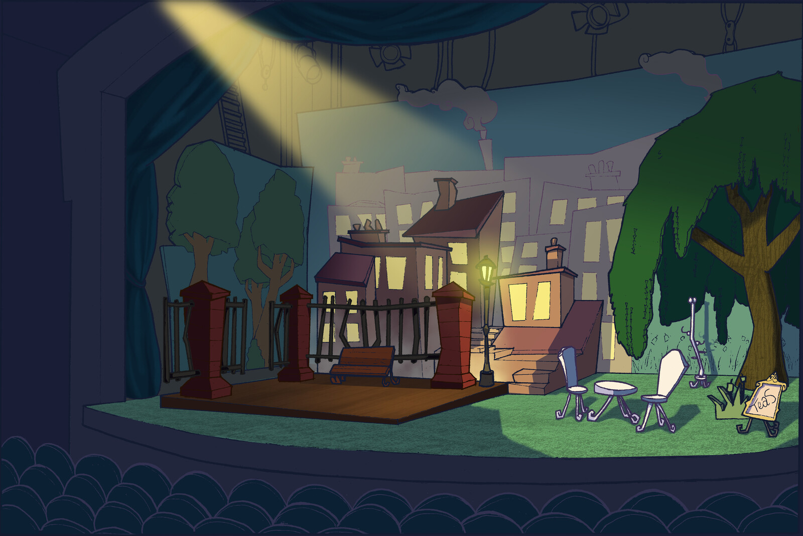 Daphne Benoit - UPA background theater ambiance- Mary Poppins