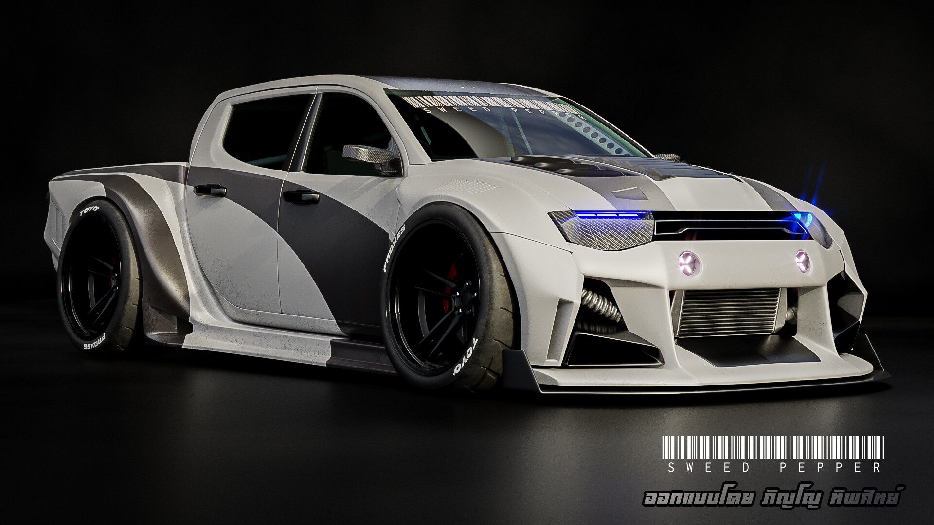ArtStation - Wide body Mitsubishi Triton.