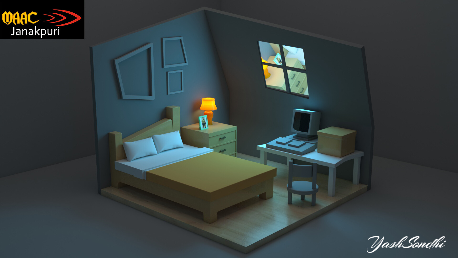 ArtStation - 3D Stylized Gaming Interior