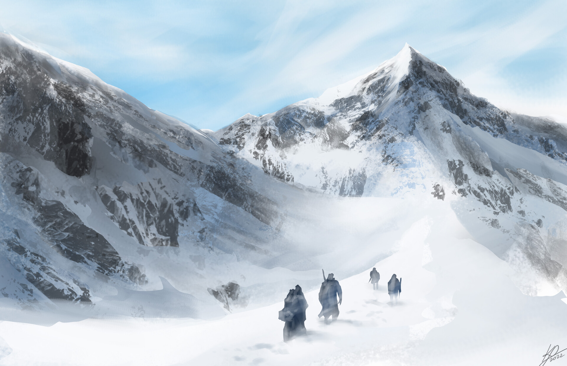 ArtStation - Snowy Mountains