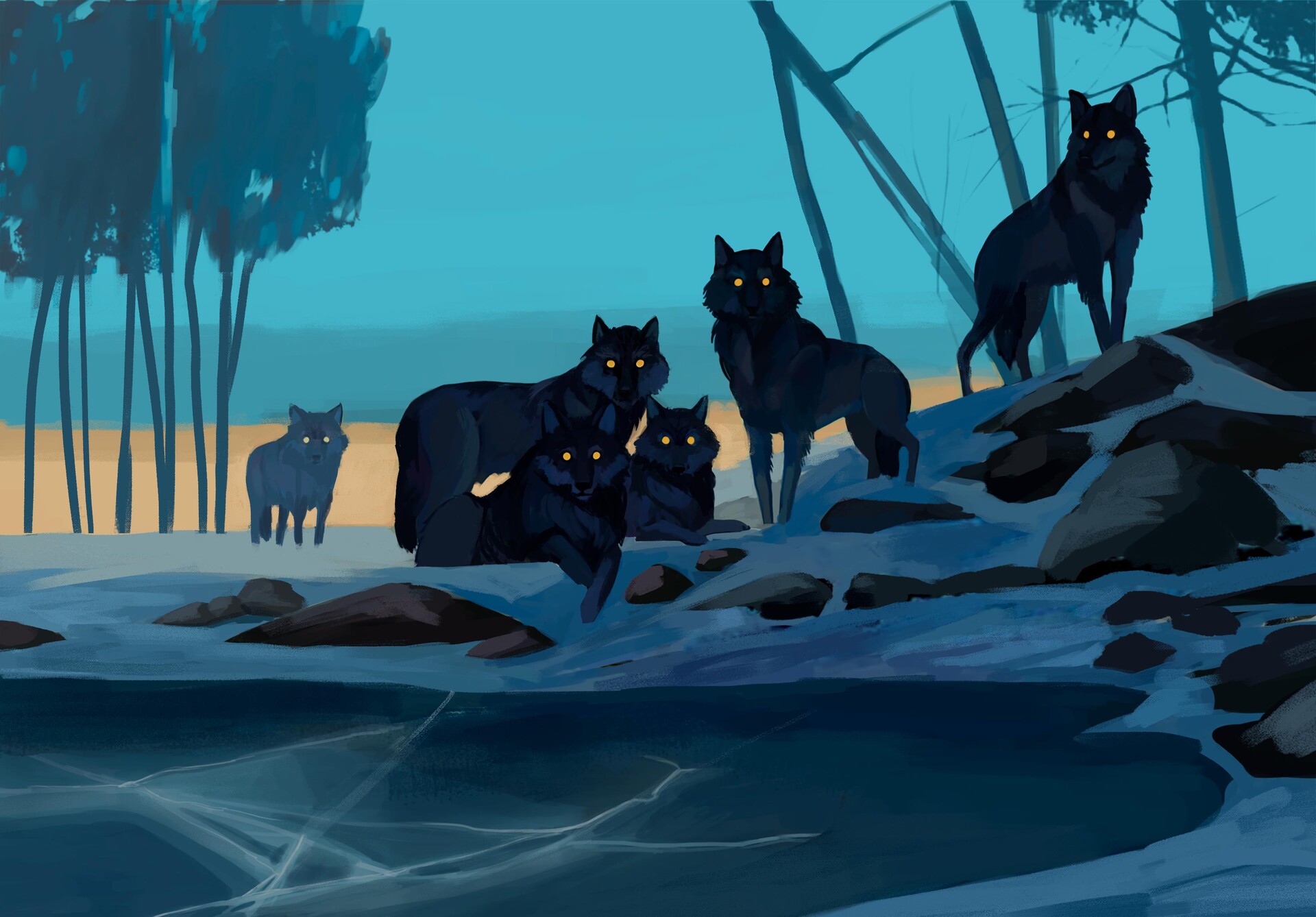 ArtStation - wolves