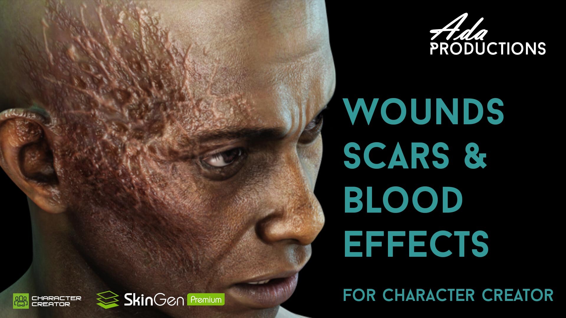 ArtStation - DMFX General Wound, Blood and Scar Sets for Character Creator
