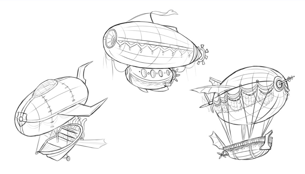 ArtStation - Airships with cross-sections