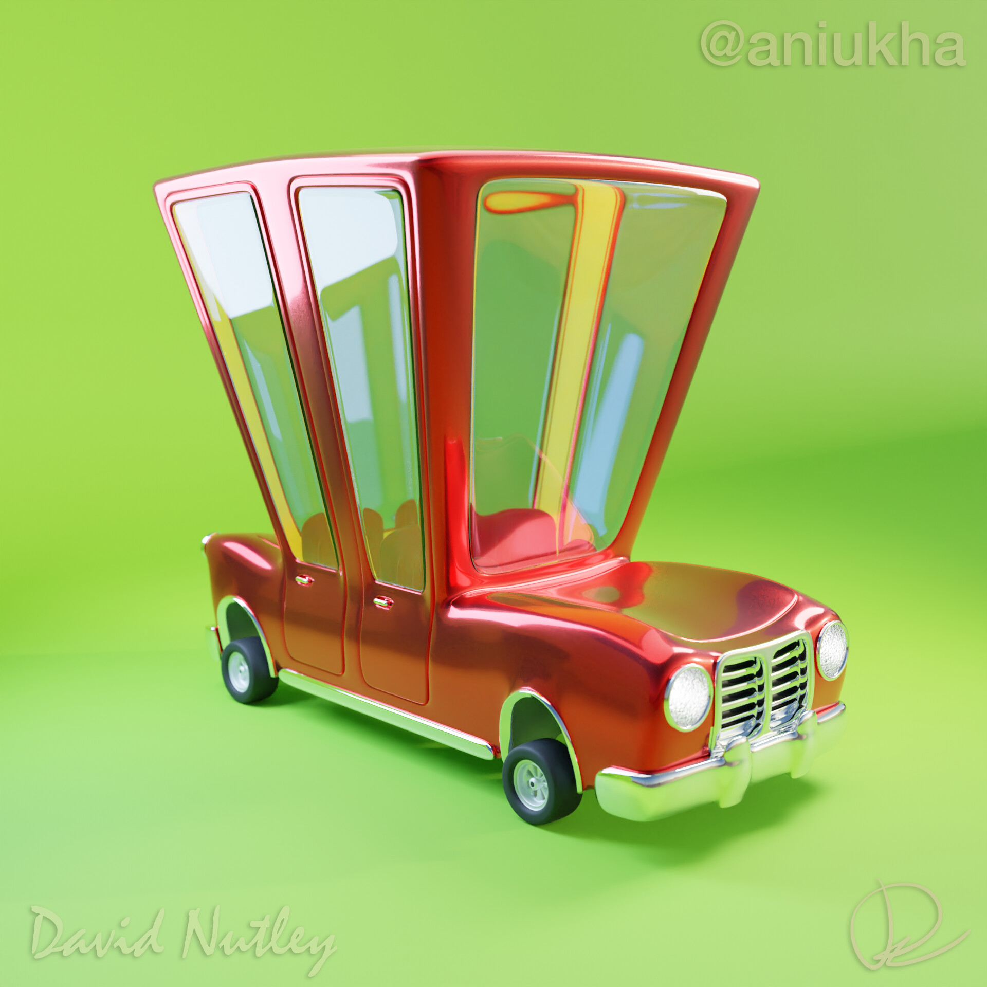 ArtStation - Stylized old car