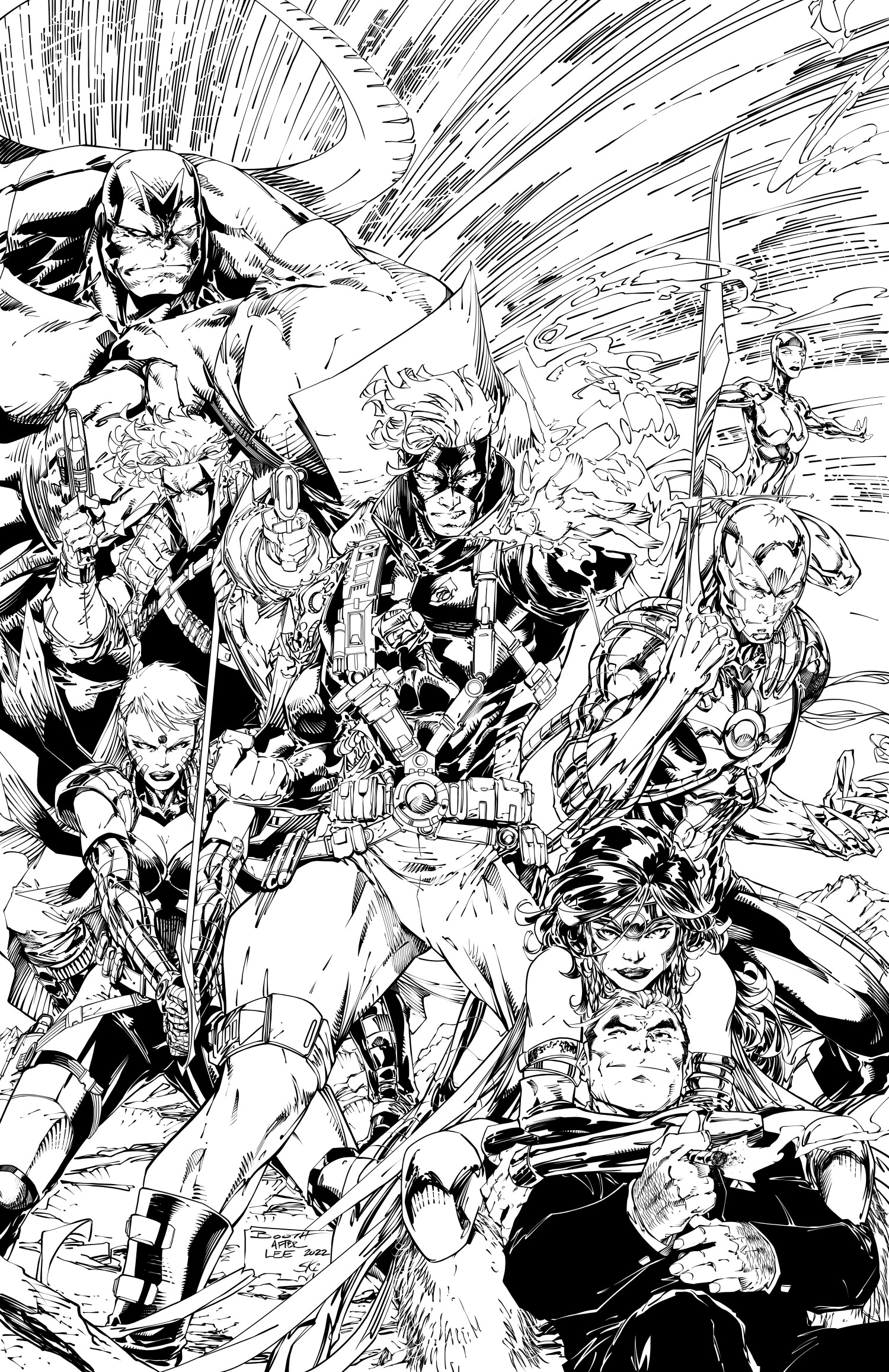 ArtStation - Wildcats Image 30th anniversary recreation by Brett Booth