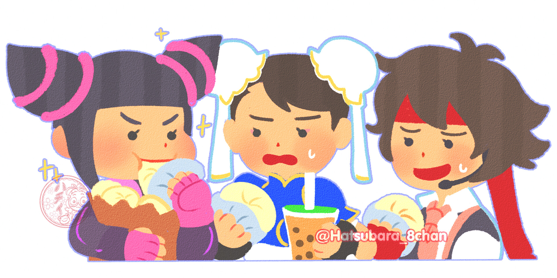 ArtStation - Street Fighter doodle [Irasutoya inspired]