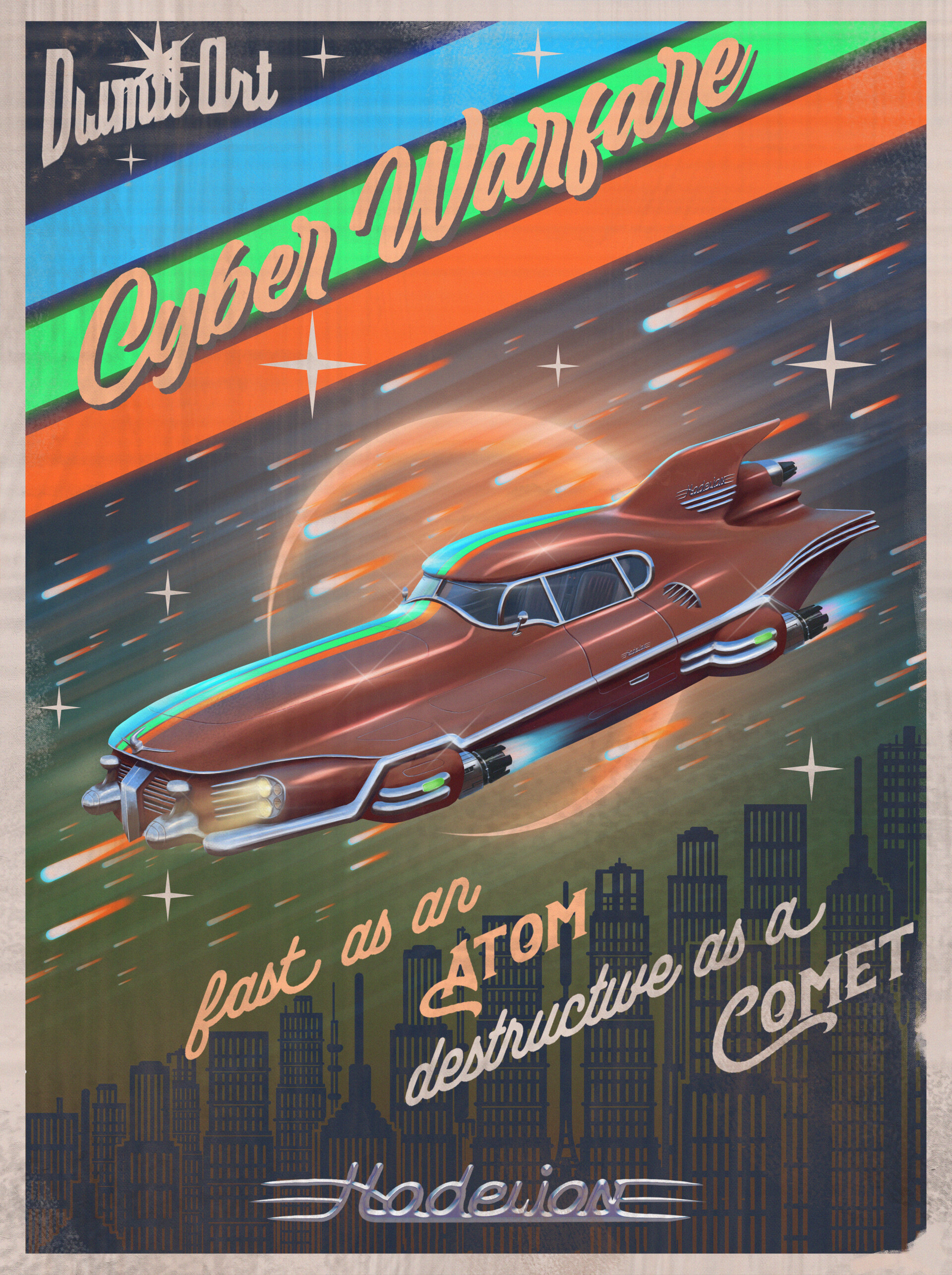 ArtStation - Concept flying car Cyber Warfare