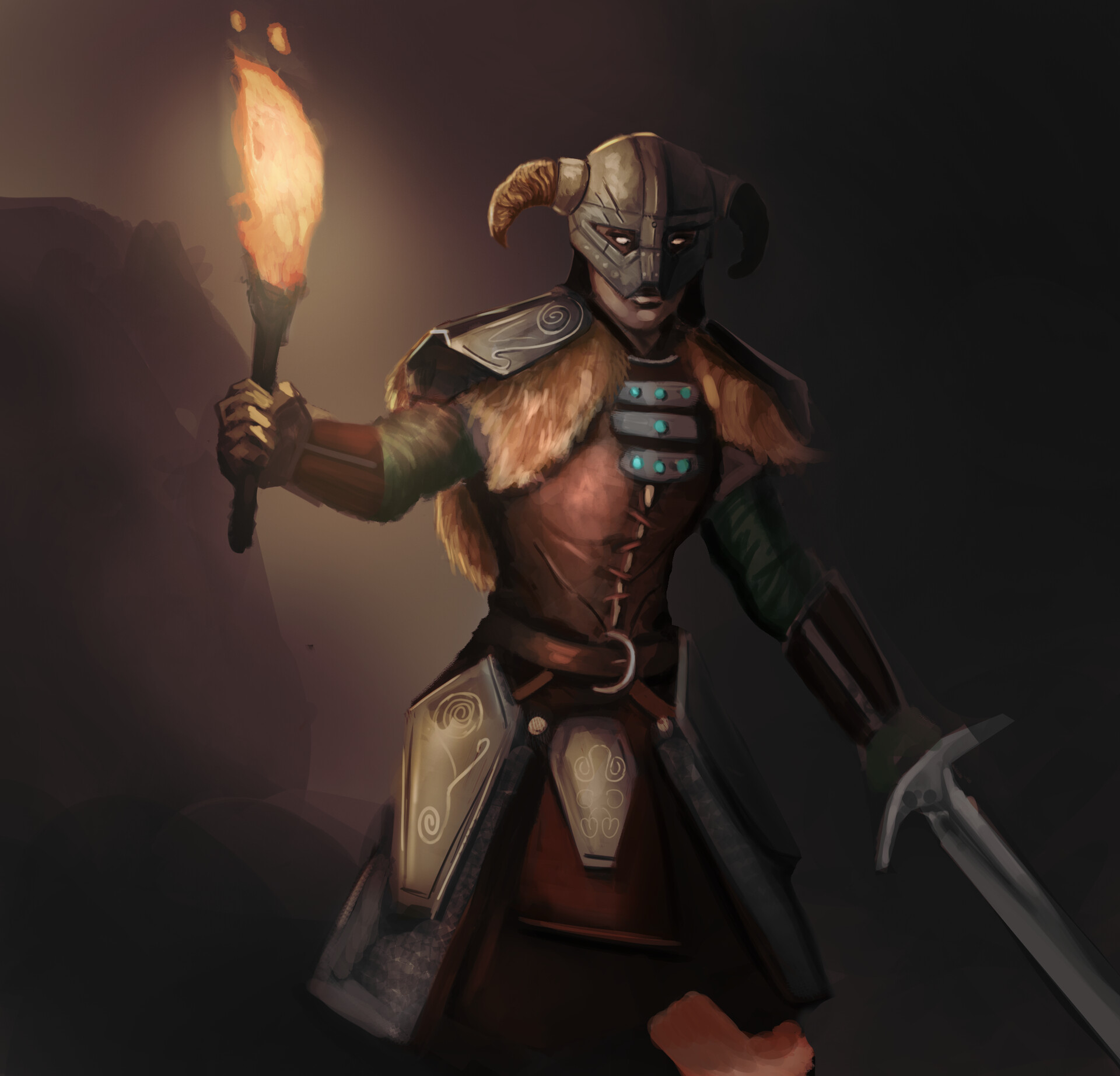 ArtStation - Skyrim XP awards artwork