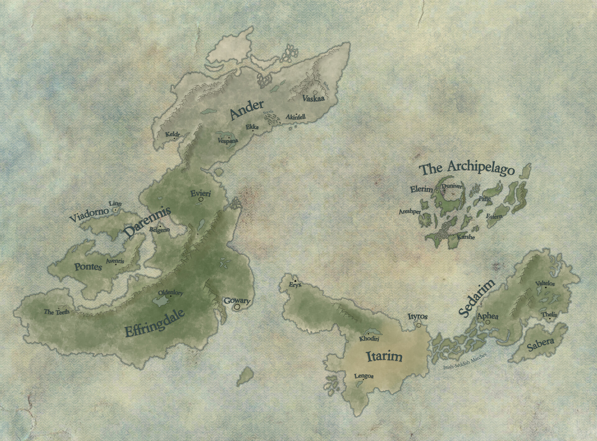 ArtStation - Map of Taire (outdated)