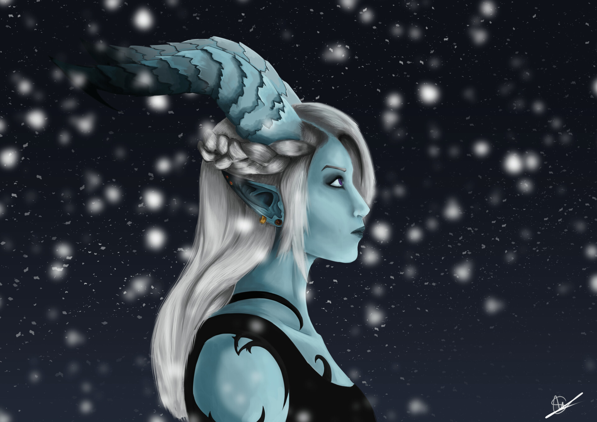 ArtStation - Drasta - Tiefling Demon Hunter