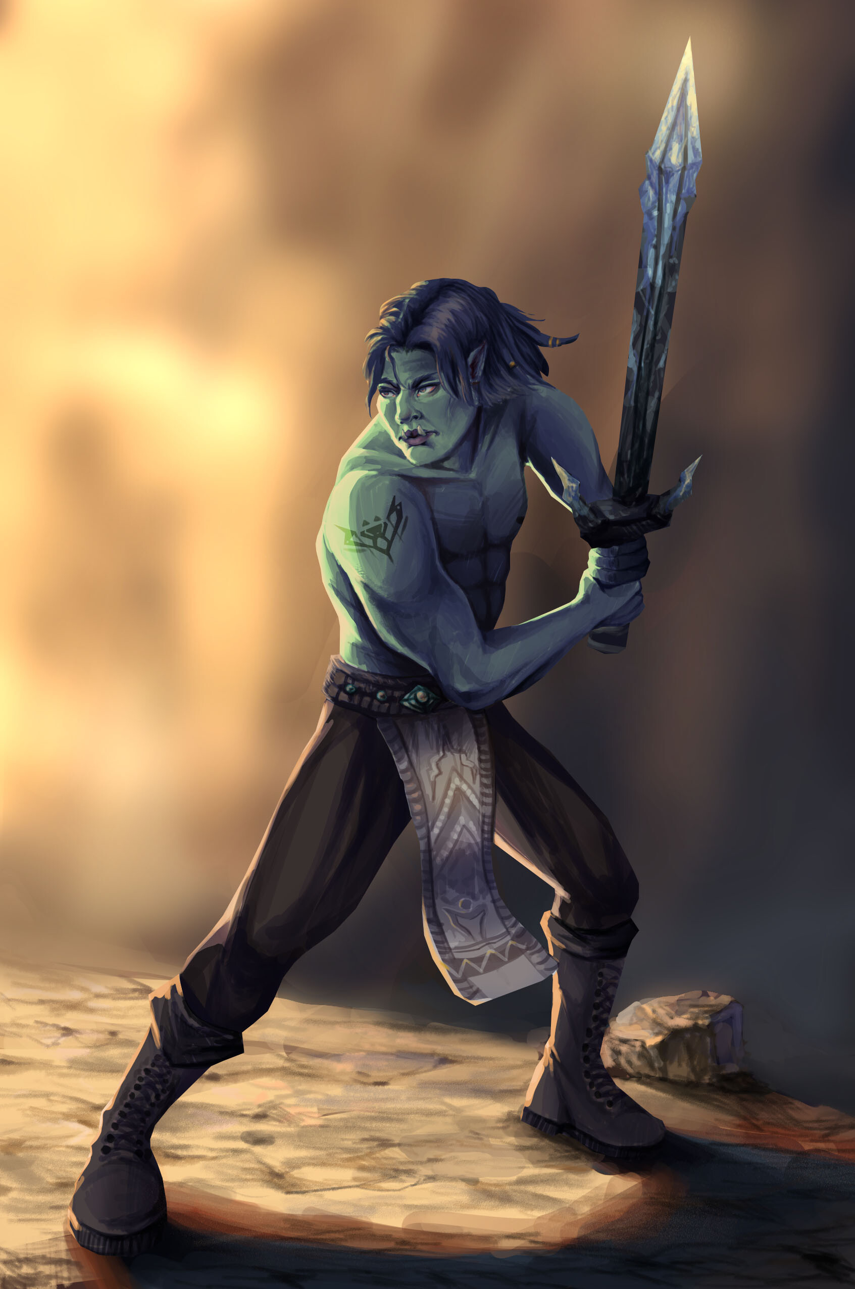 ArtStation - Orcish warrior