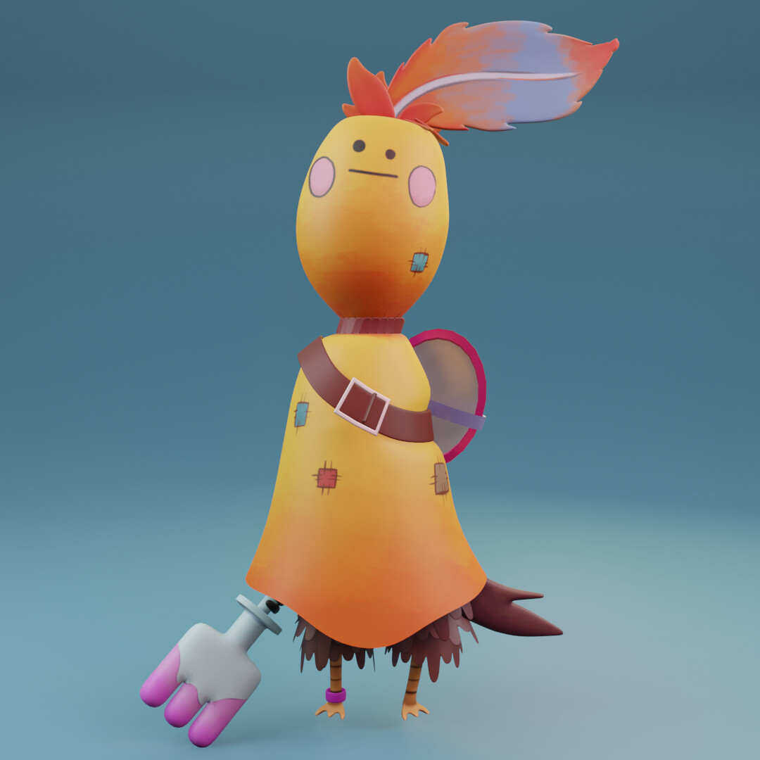 ArtStation - A ghost bird 3D