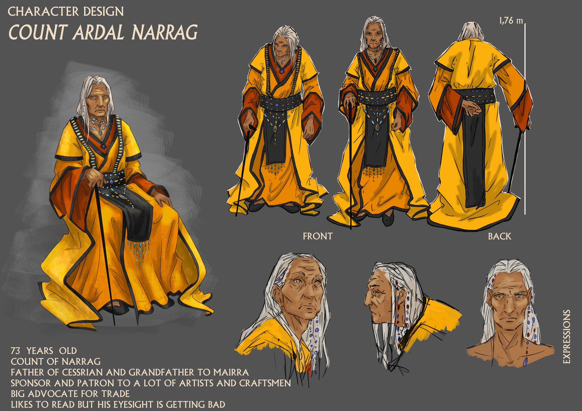 ArtStation - Ardal - Character Sheet
