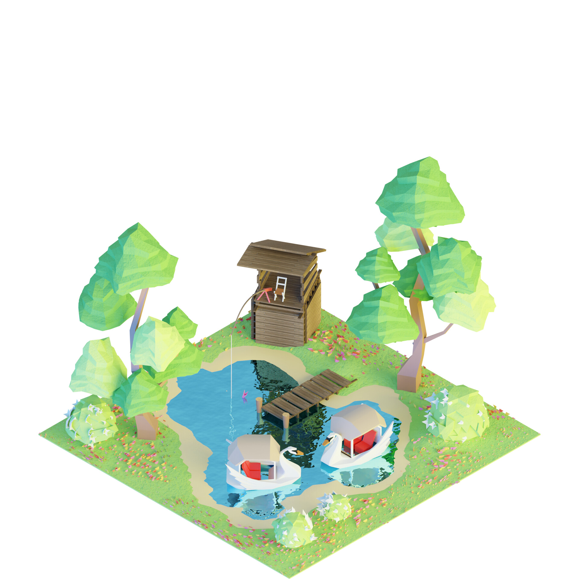 Gandbold - some low poly work for NFT project