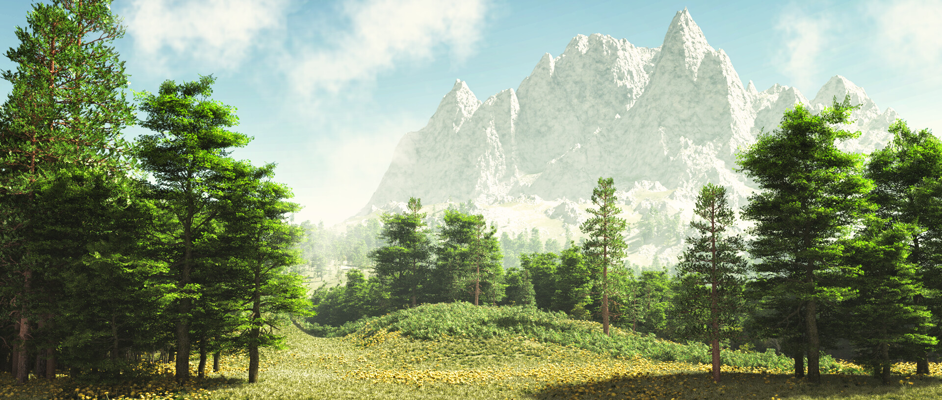 ArtStation - Mountain spring