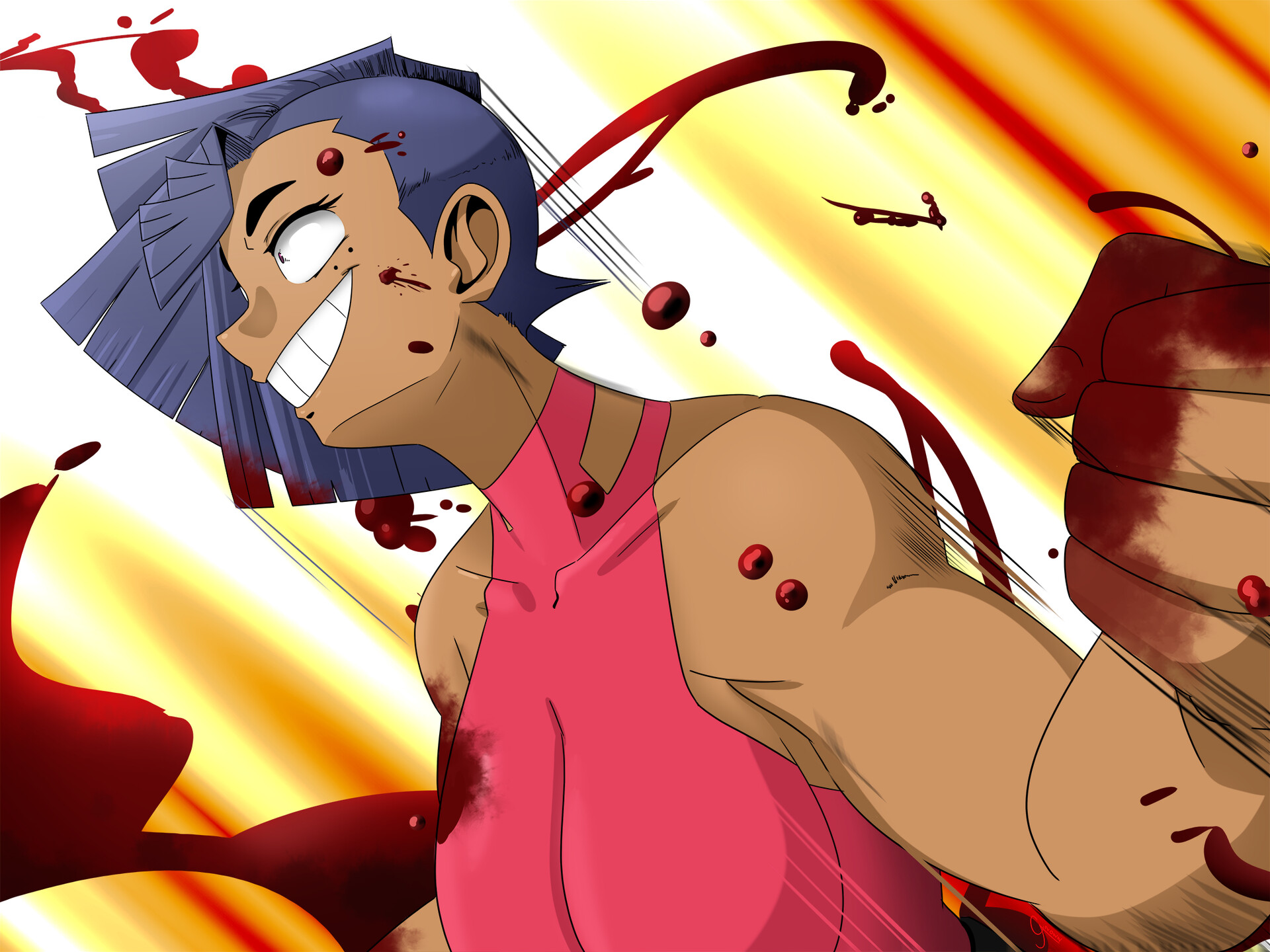 ArtStation - Bloody Rage - Astra57