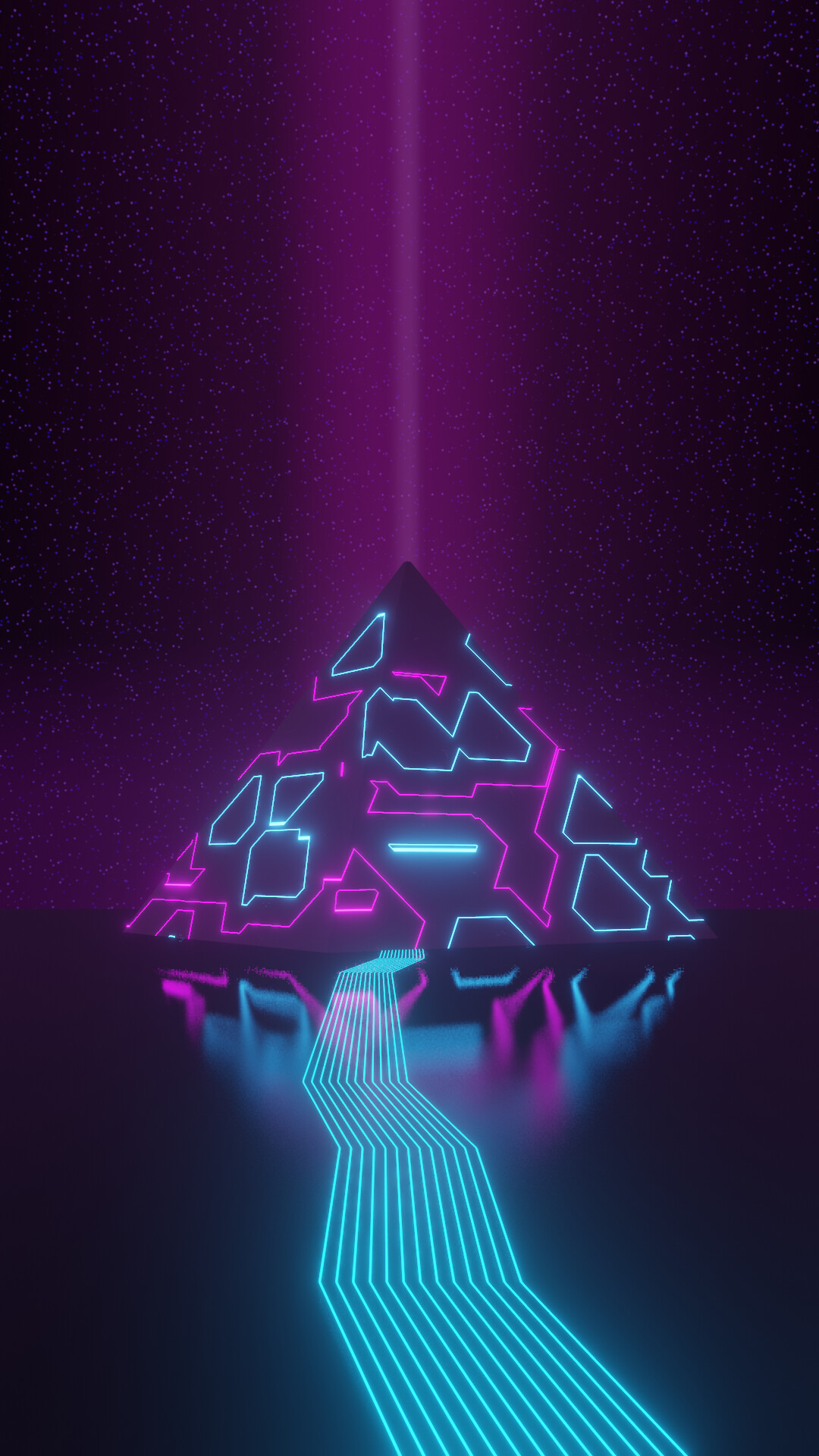 ArtStation - Synthwave Pyramid