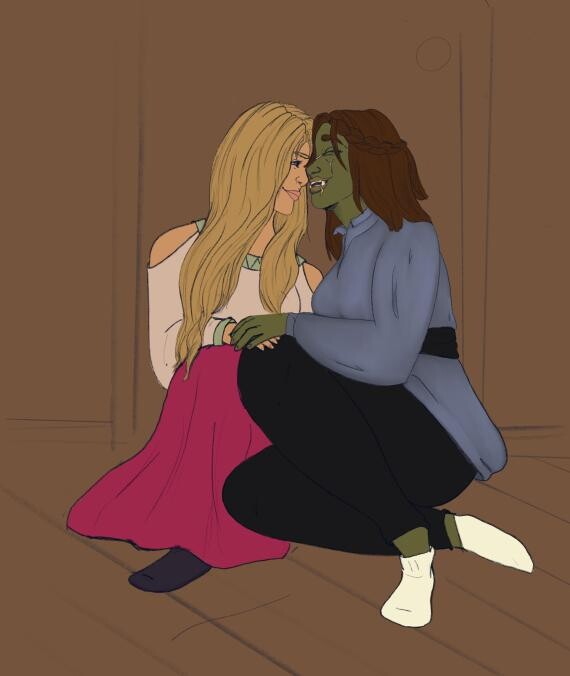 ArtStation - Laughter & Cuddles WIP