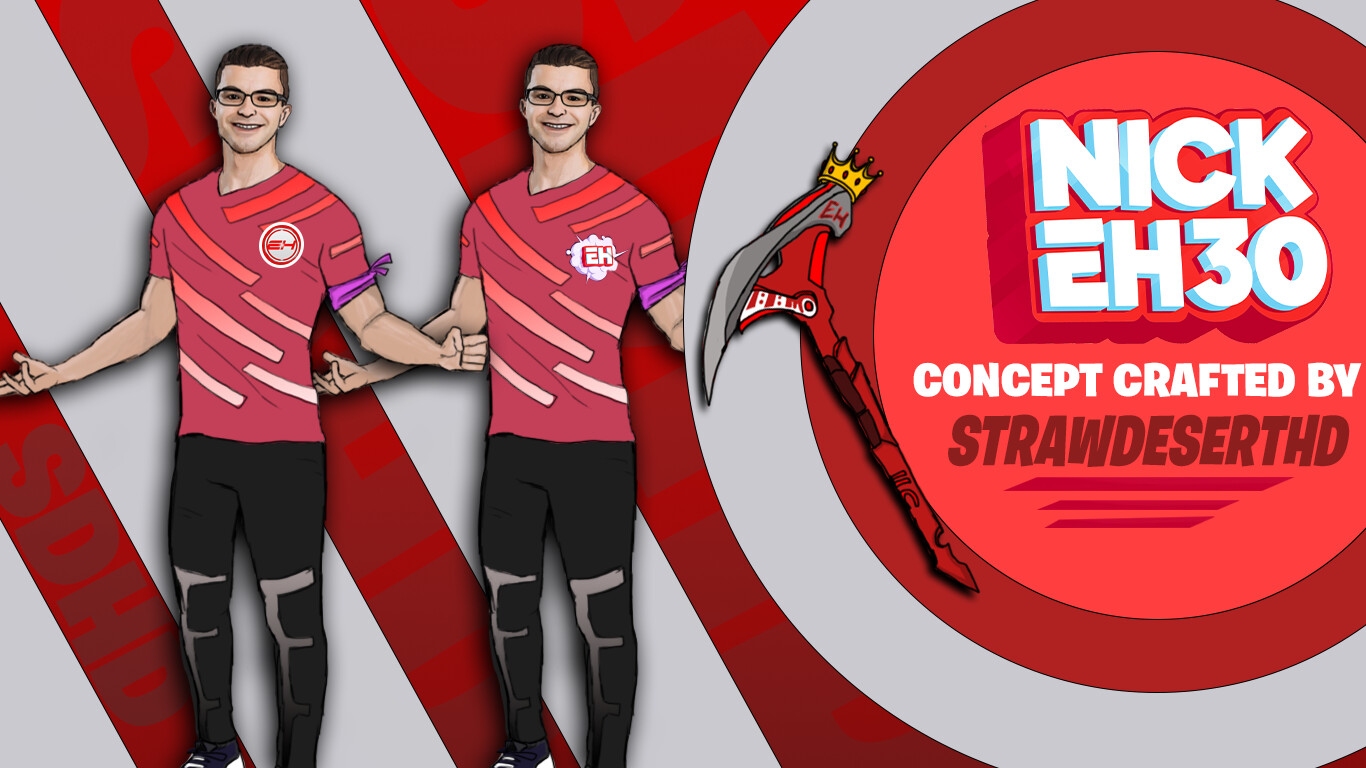 StrawDesertHD - Content Creators (Fan-Made) Concept Outfit Designs for Fortnite