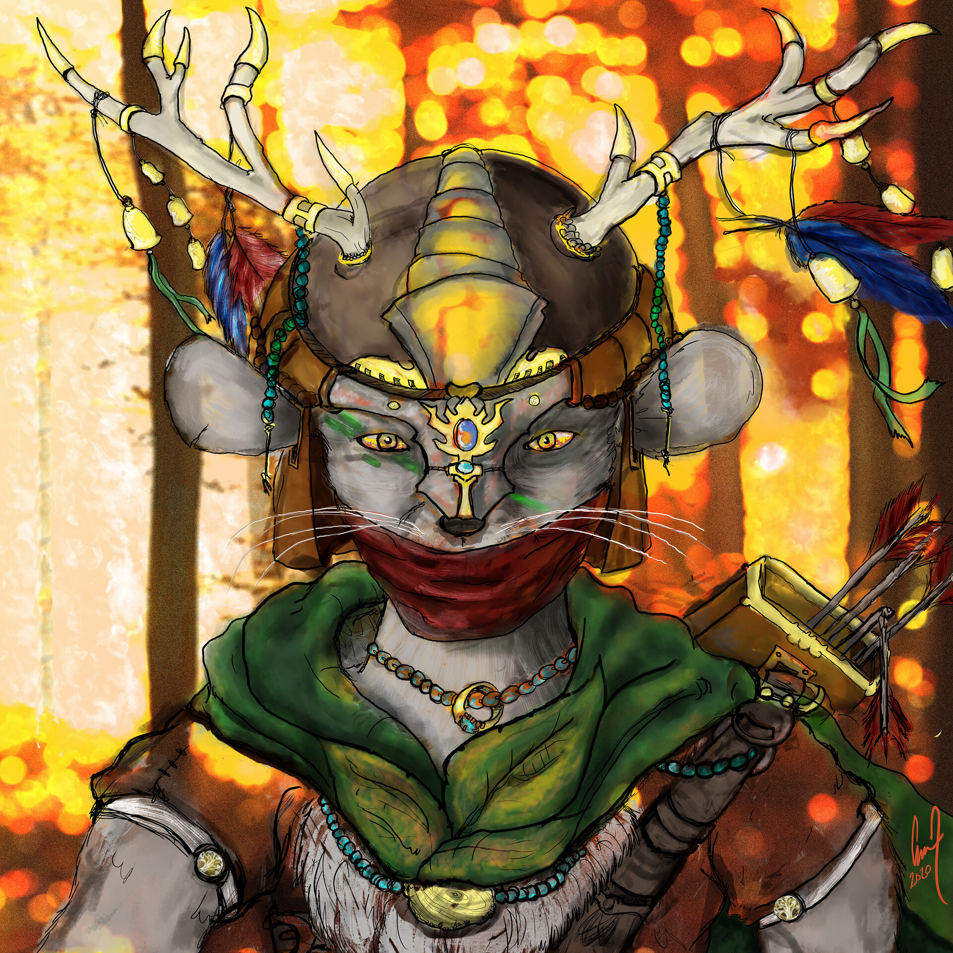 ArtStation - Mouse Archer Before the Fire