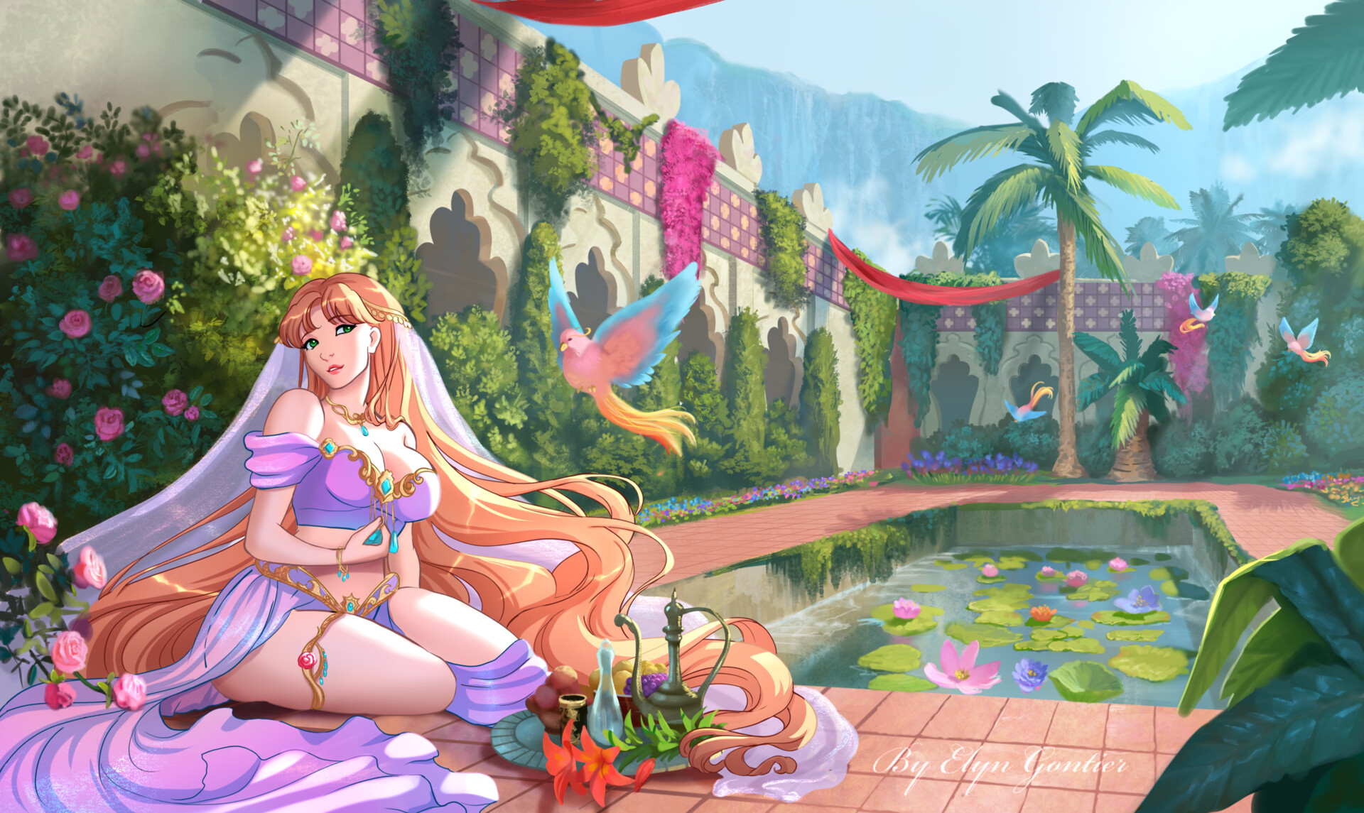 ArtStation - Dana in Harem.