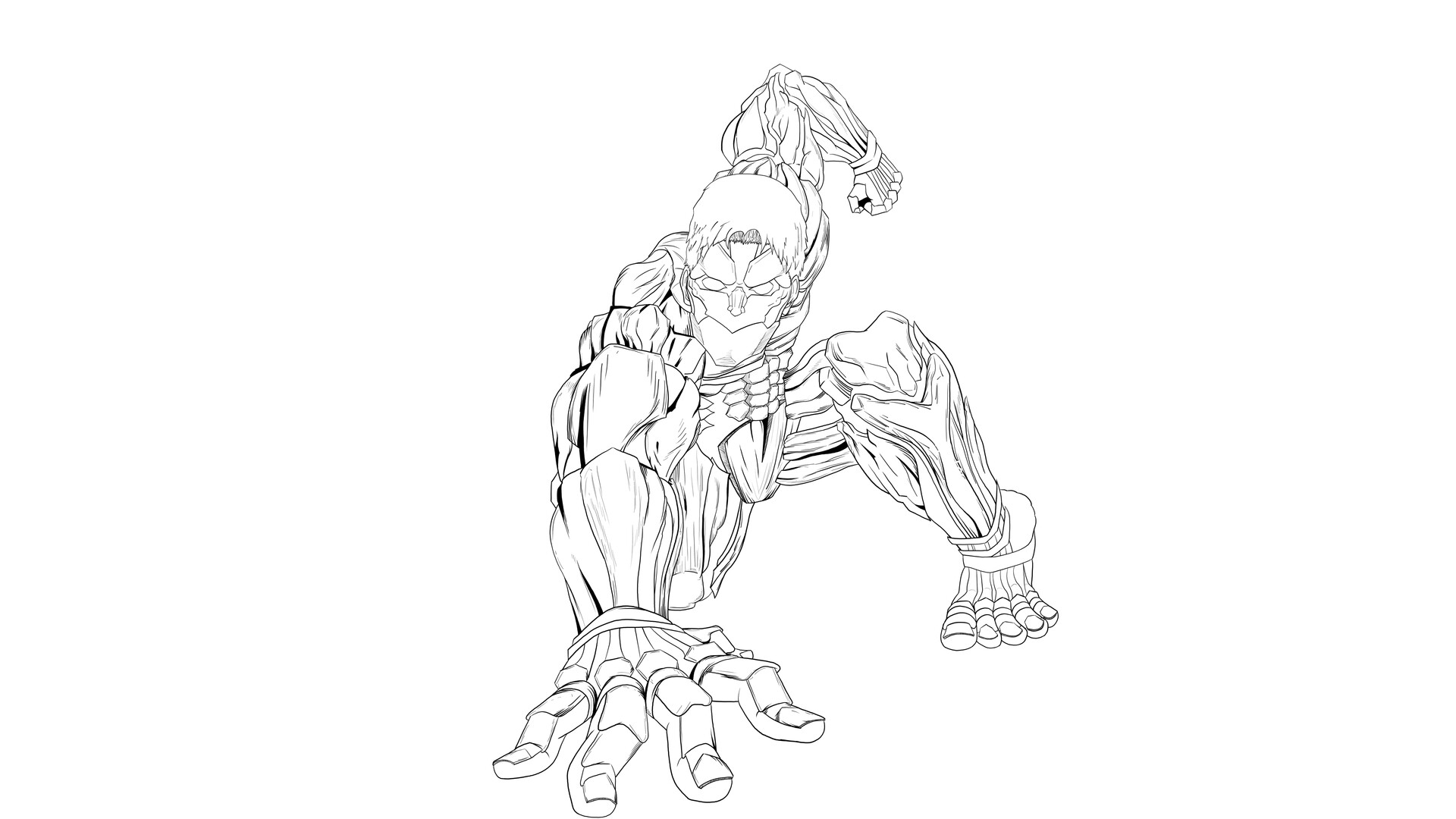 armored titan coloring pages