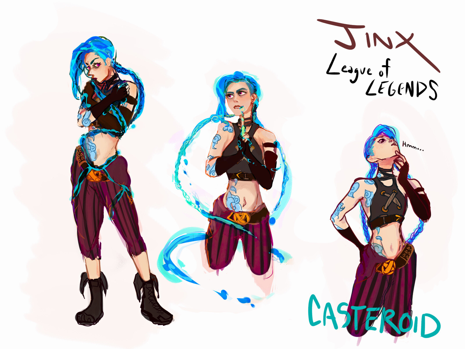 ArtStation - Water and Ice/Ice Slush/ Snow haired Jinx ( Arcane ...