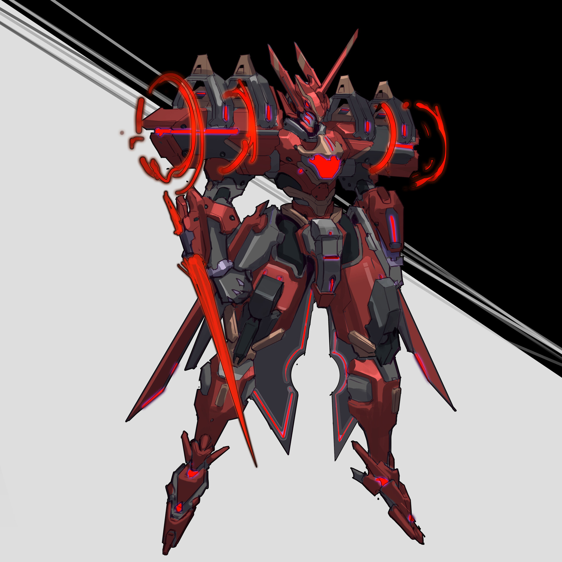 ArtStation - Dragon Knight Mecha