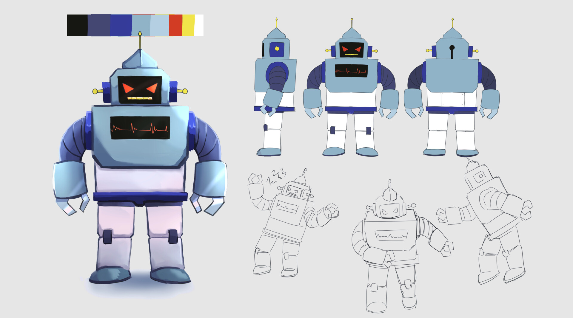 ArtStation - Mini-bot and HELP-R Concept art