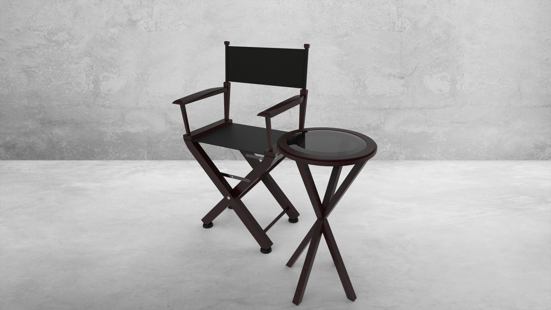 ArtStation - Directors Style Chair and Side Table (2021)