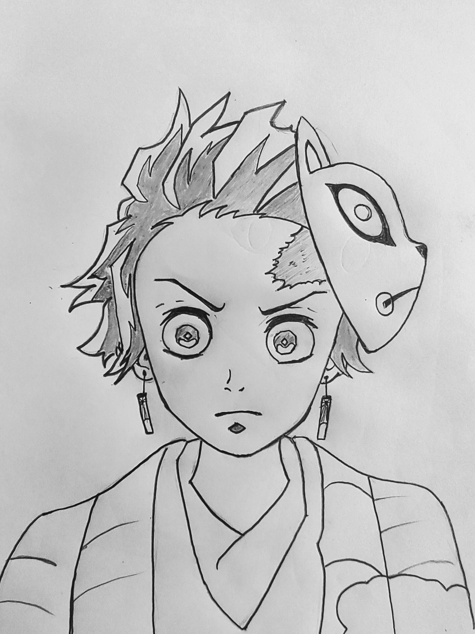 ArtStation - Tanjiro pencil doodle