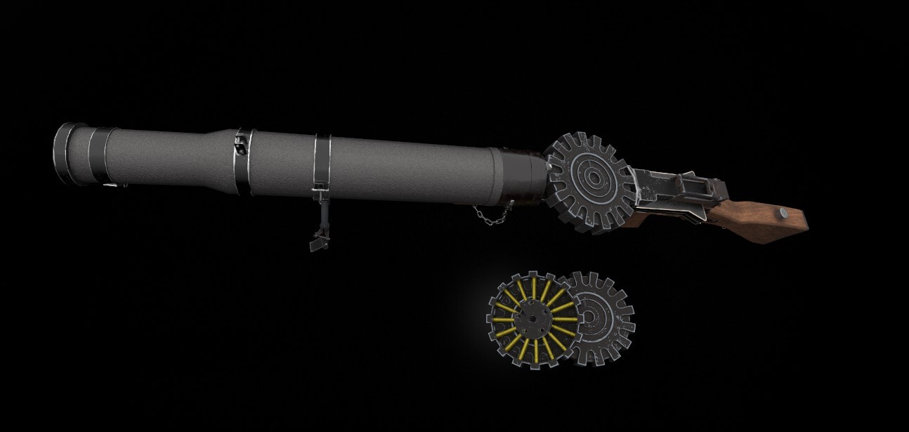 ArtStation - lewis gun