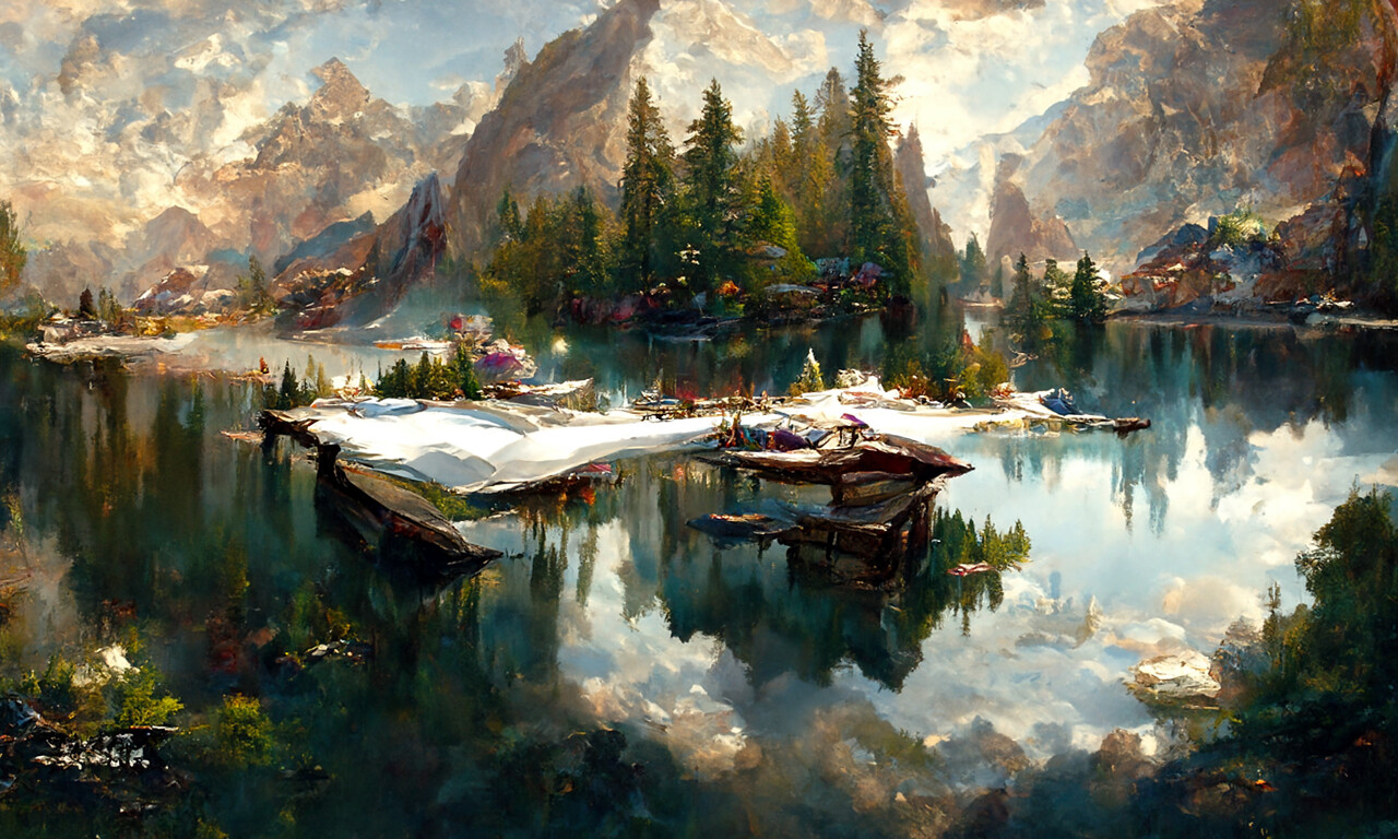 ArtStation - Alpine Lake